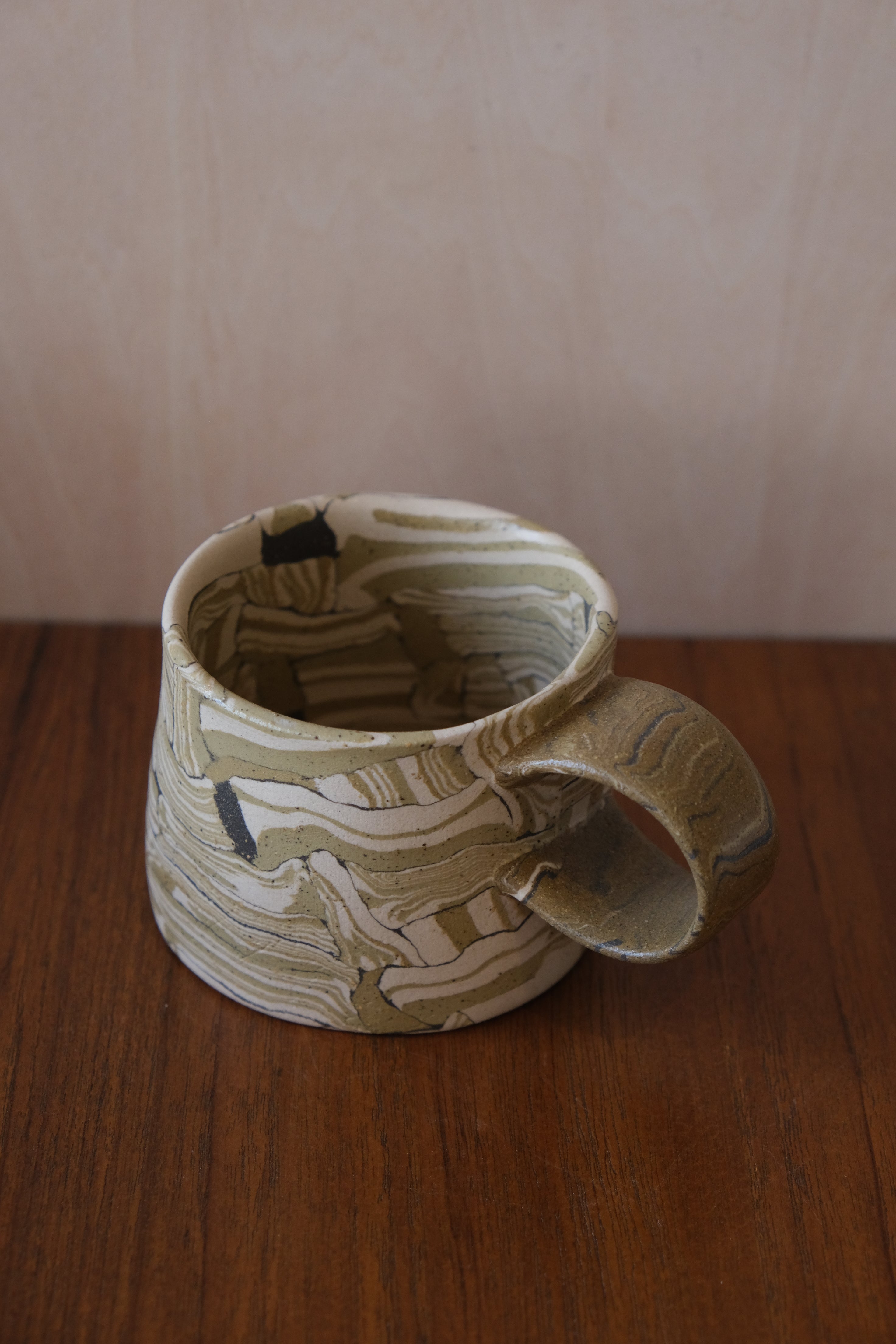 Gao Hao | Flood II Hand-pinched Matcha Green Mug – Late Morning